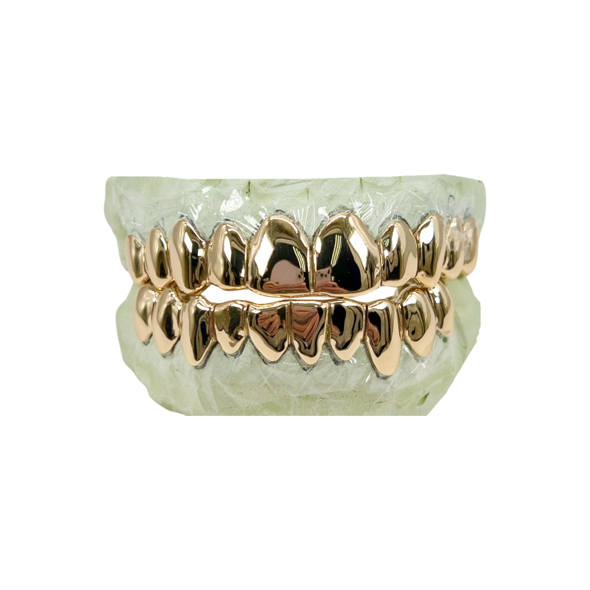 Custom Bubble Style Solid Gold Grillz · Cali J.