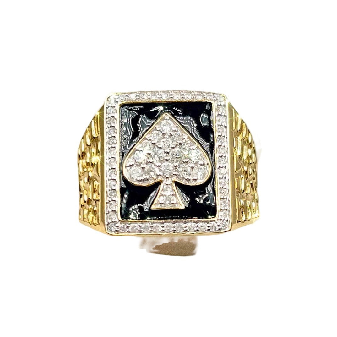Ace of Spades Diamond Ring · Cali Jewelers